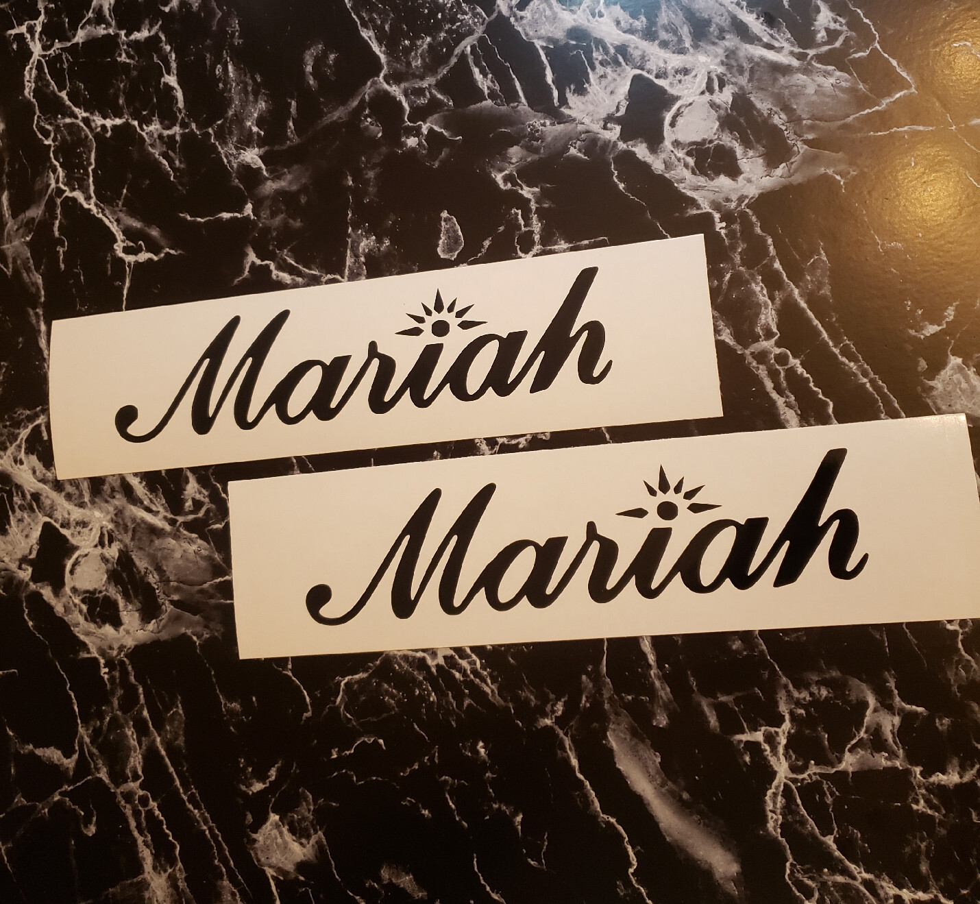 Mariah Vintage Boat Decals 18" WHITE Die-Cut (2) BEST QUALITY USA | eBay