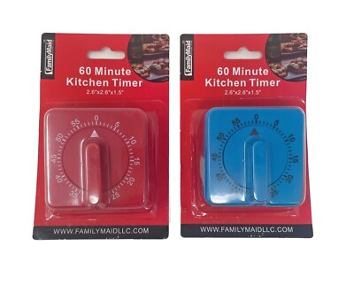 Kitchen Cooking Timer 60-Minute Analog Mechanical Alarm Long Ring Bell ...
