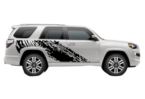 2 PCS Graphic Mud Splash Car Sticker For Toyota 4Runner Side Door ...
