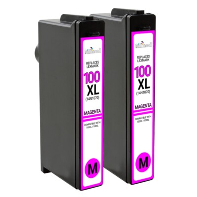 2PK For Lexmark 100XL Magenta Ink Cartridge Interpret S405 | eBay