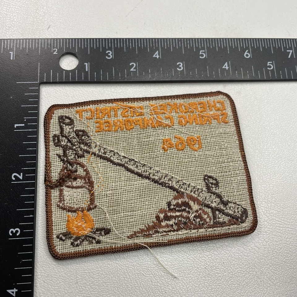 Vtg 1964 CHEROKEE DISTRICT SPRING CAMPOREE Boy Scouts Patch 31D9 | eBay
