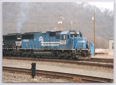 Railroad Photo - Conrail #6703 Diesel Locomotive Freight Train 1990s ...