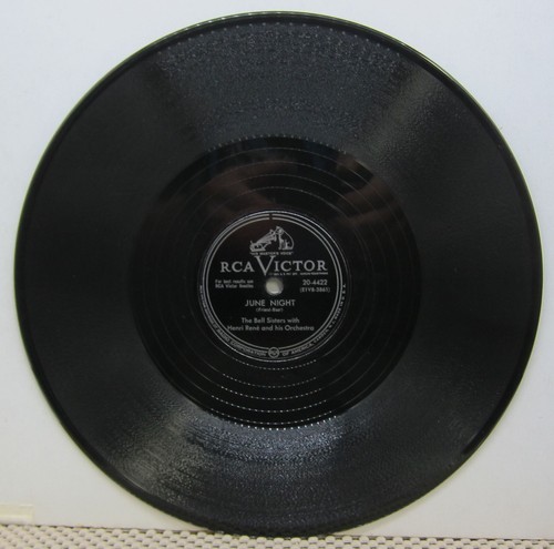 The Bell Sisters - June Night & Bermuda - RCA Victor 78 RPM 1951 | eBay