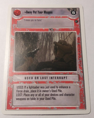 SWCCG: Away Put Your Weapon Dagobah Star Wars CCG Decipher | eBay