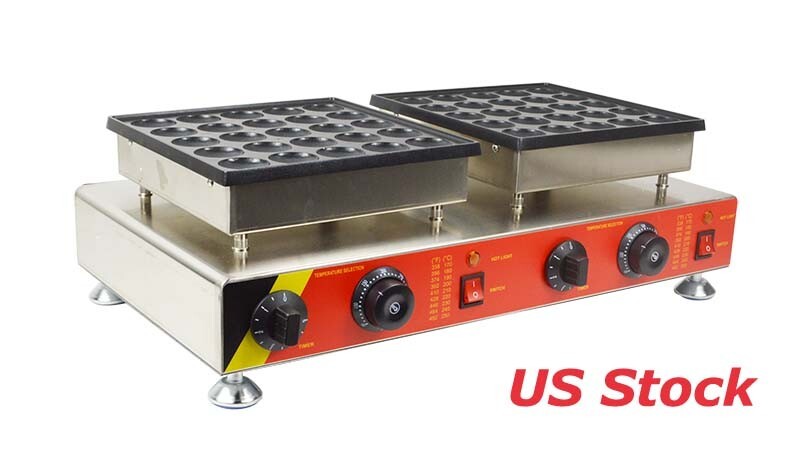 1.77" Mini Commercial Muffin Maker Stainless Steel Pancake Machine 50 ...