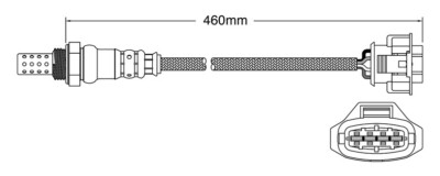 Post-Cat oxygen sensor for Holden Barina Z14XEP 4-Cyl 1.4 4/01-1/06 ...