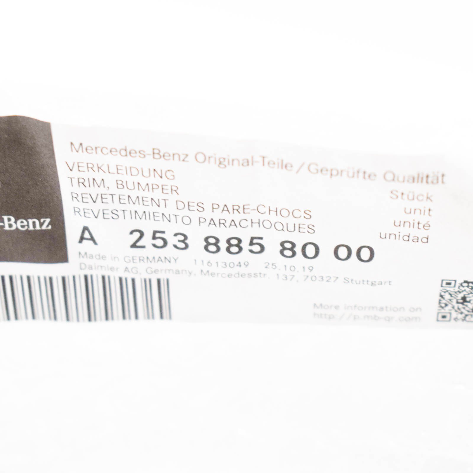 MERCEDES-BENZ GLC X253 Front Right Bumper Holder Bracket A2538858000 ...