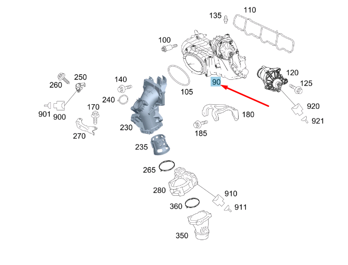 Mercedes-benz A6510900037 Intake Manifold for sale online | eBay UK