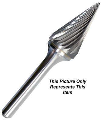 SM-42 Cone Pointed 14Deg Included Angle 1/8" Diameter CarbideBurr ...