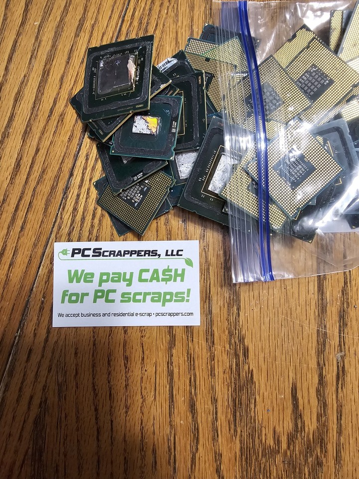 1 Pound Of Pinless Cpu Pcb Only No Metal. Gold Recovery | eBay