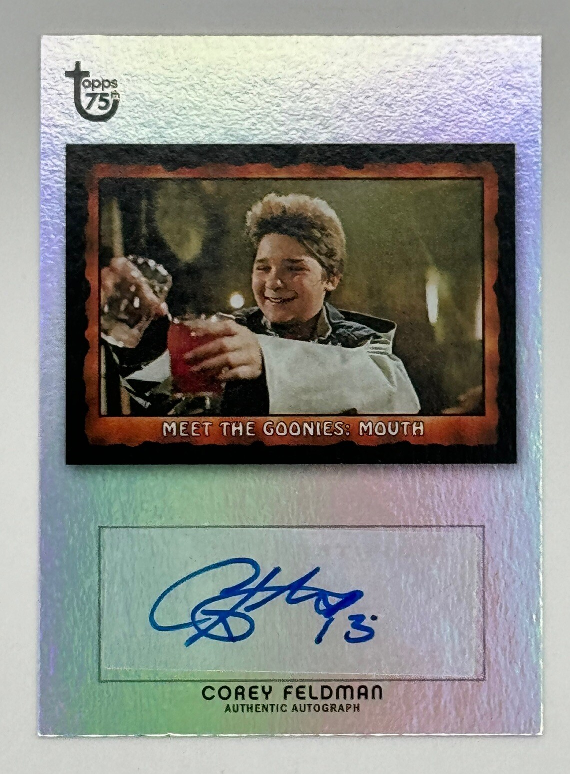 2013 Topps 75th Anniversary Corey Feldman Rainbow Foil Autograph- Print ...