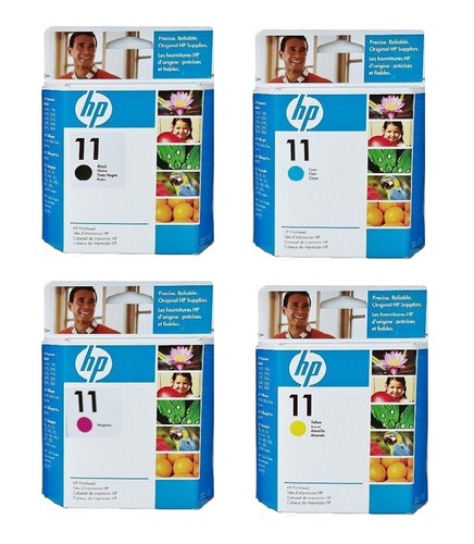 4er Testina di Stampa Set HP Designjet 100 110 Plus 500 800 / N.11 BK/C ...