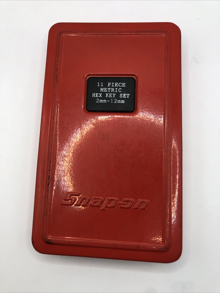 Snap-On 11 Piece Metric Hex Key Set 2mm-12mm , Very Nice. (24592-5) | eBay