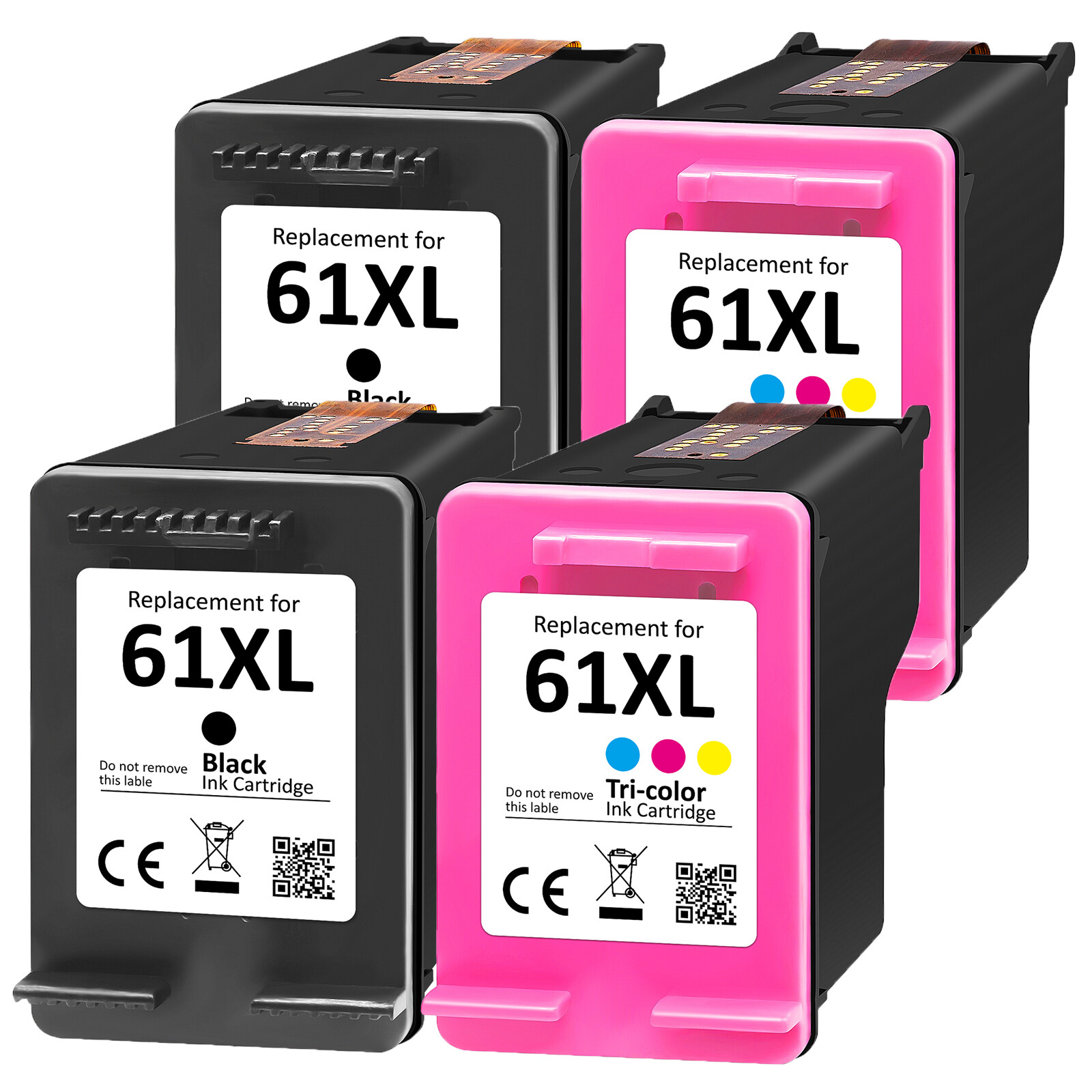 Ink Cartridge Black Color For HP 61XL ENVY 4500 4505 5530 Deskjet 1050 ...
