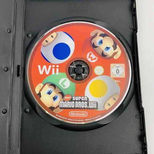 New Super Mario Bros Nintendo Wii Game PAL 2009 Disc Only Tested ...