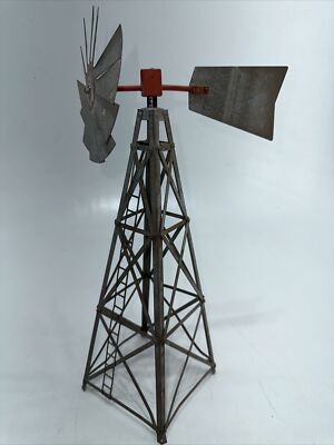 HOMEMADE MINIATURES WINDMILL ON STAND 16” tall | eBay