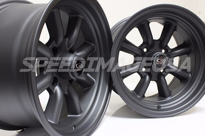 ROTA RKR 15X8 +0 15X9 +0 4X114.3 MAG BLACK FITS DATSUN 240Z TOYOTA AE86 ...