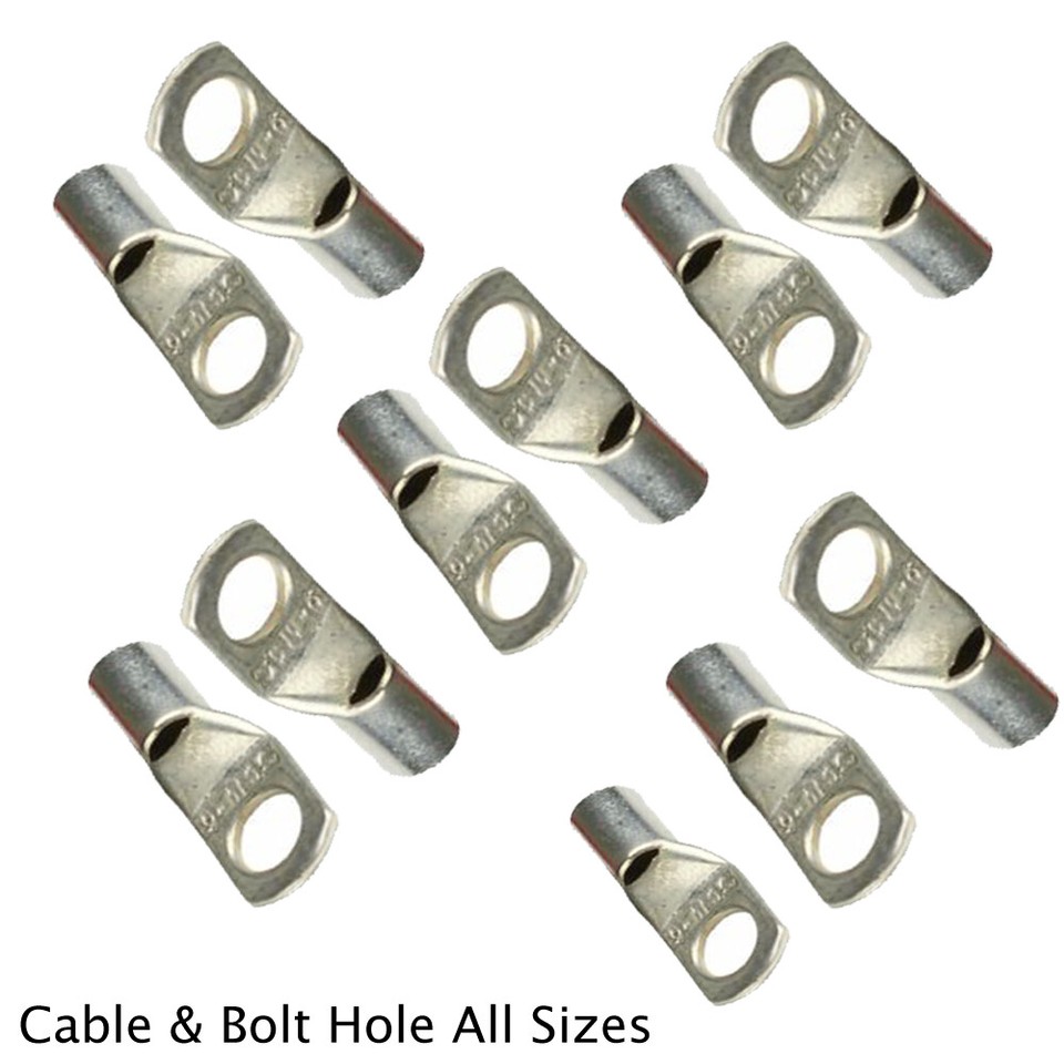 Marine Grade Battery Cable Copper Lugs End Eyelets Crimp Electric ...