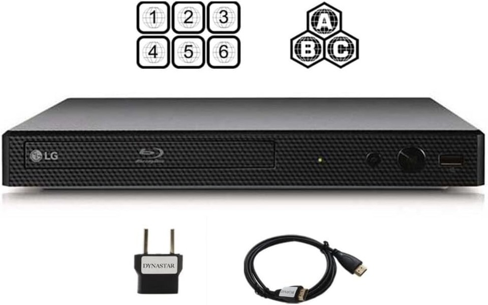 LG BP-350 Region Free Blu-Ray Player Multi Region Smart Wifi 110-240 ...