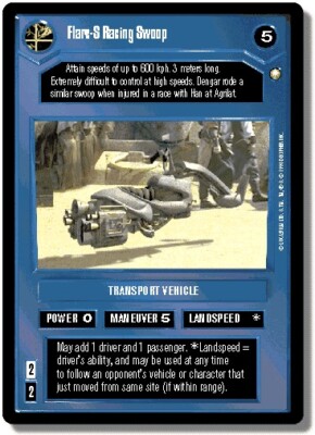 SWCCG: Flare-S Racing Swoop [Ungraded] Special Edition Star Wars CCG ...