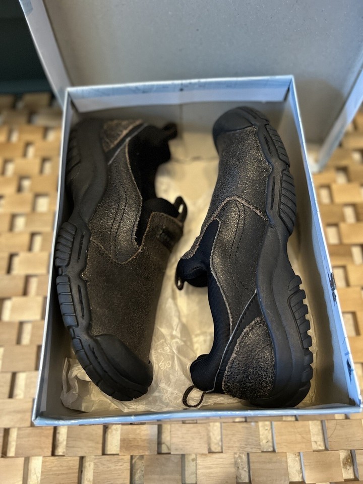 SPERRY Top Sider SO Brown Lea Leather Slip On OAKAM Shoes Boys 3.5 Wide ...