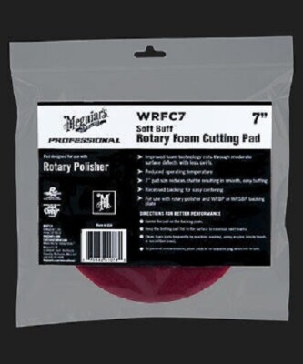 Meguiars WRFC7 Soft Buff Rotary Foam Cutting Pad 7" | eBay