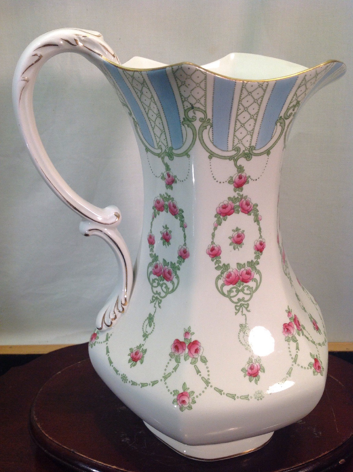 Antique RARE Whieldon Ware Elite Huge Pitcher By F. Winkle Rd554111 ...