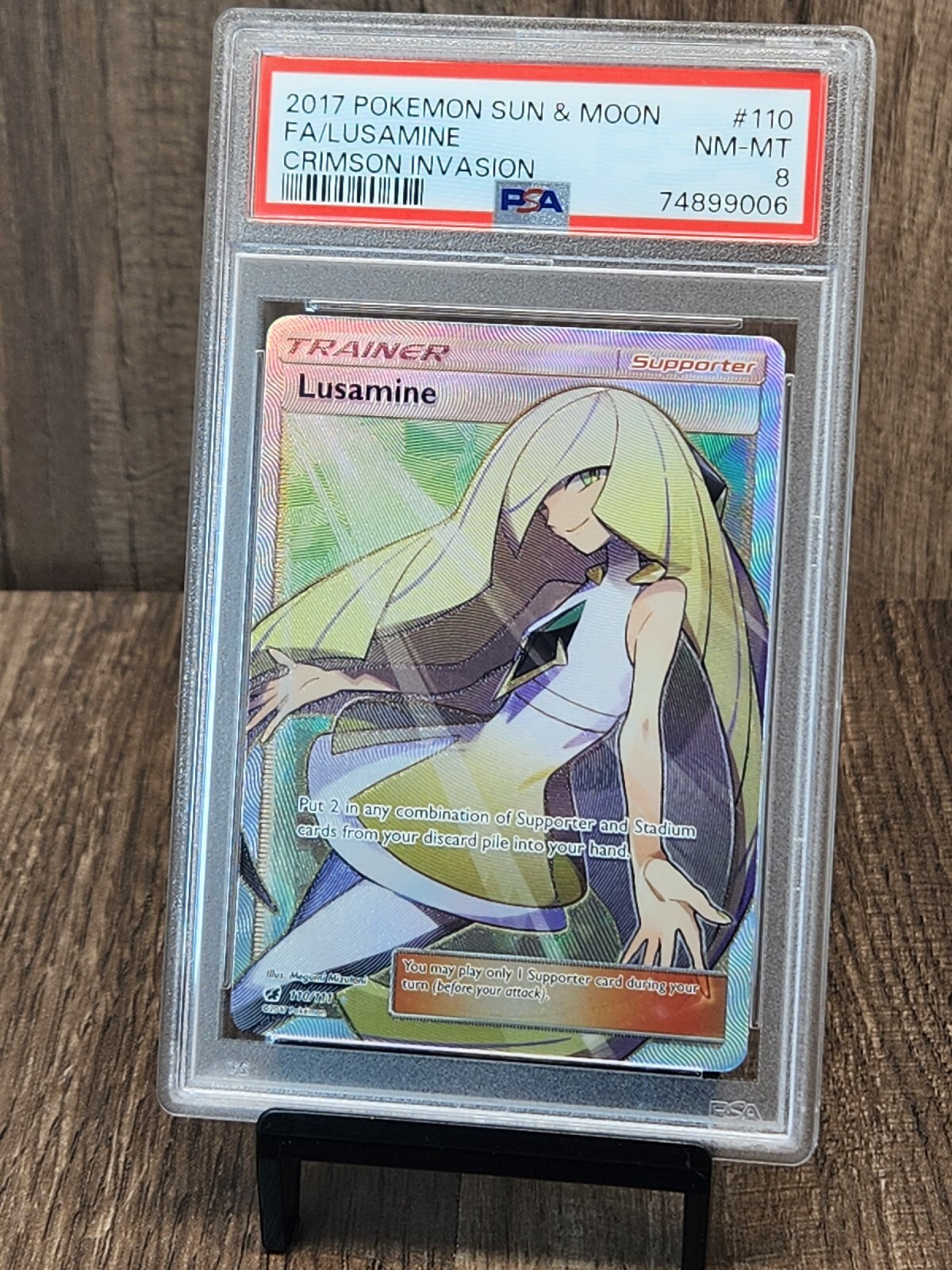 Pokémon TCG Lusamine Crimson Invasion 110/111 Holo Full Art for sale ...