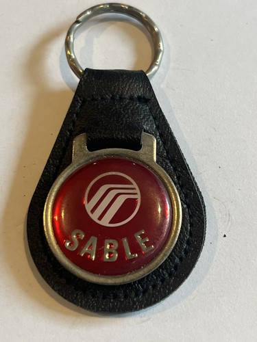 VINTAGE🇺🇸1970s ORIGINAL”MERCURY SABLE LEATHER KEYCHAIN/KEYRING/KEYFOB 👀 ...
