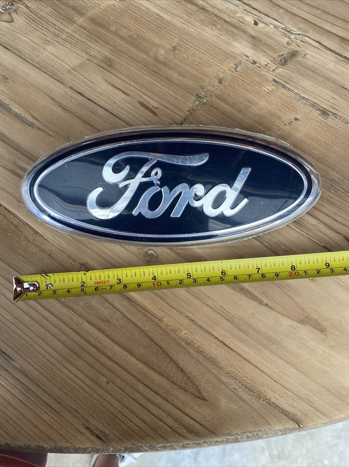 Ford 9" Blue OVAL CHROME Emblem 9” Badge Grille Tailgate “LIMITED TIME ...