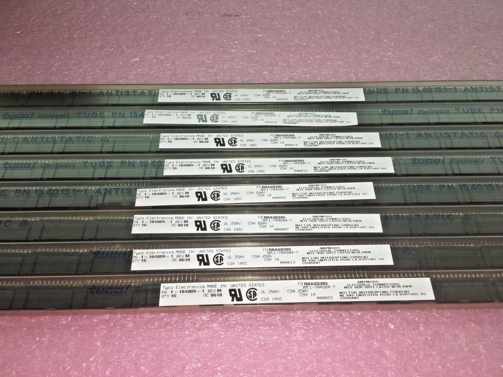 (10 PIECE LOT) 1-104809-1, TYCO, CONN HEADR 12POS VERT LATCH 15AU | eBay