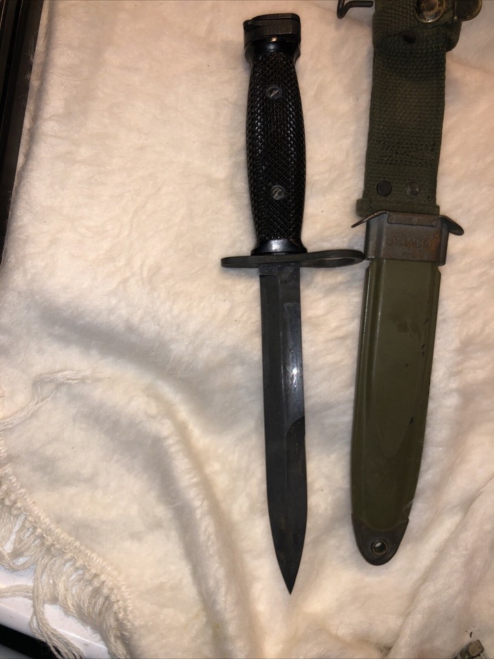 M7 Bayonet w/ USM8A1 Scabbard US Army Military Issue Conetta | eBay