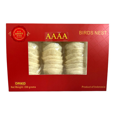 Genuine Natural Indonesia Swallow Bird’s Nest AAAA 4A Grade - 250 Grams ...