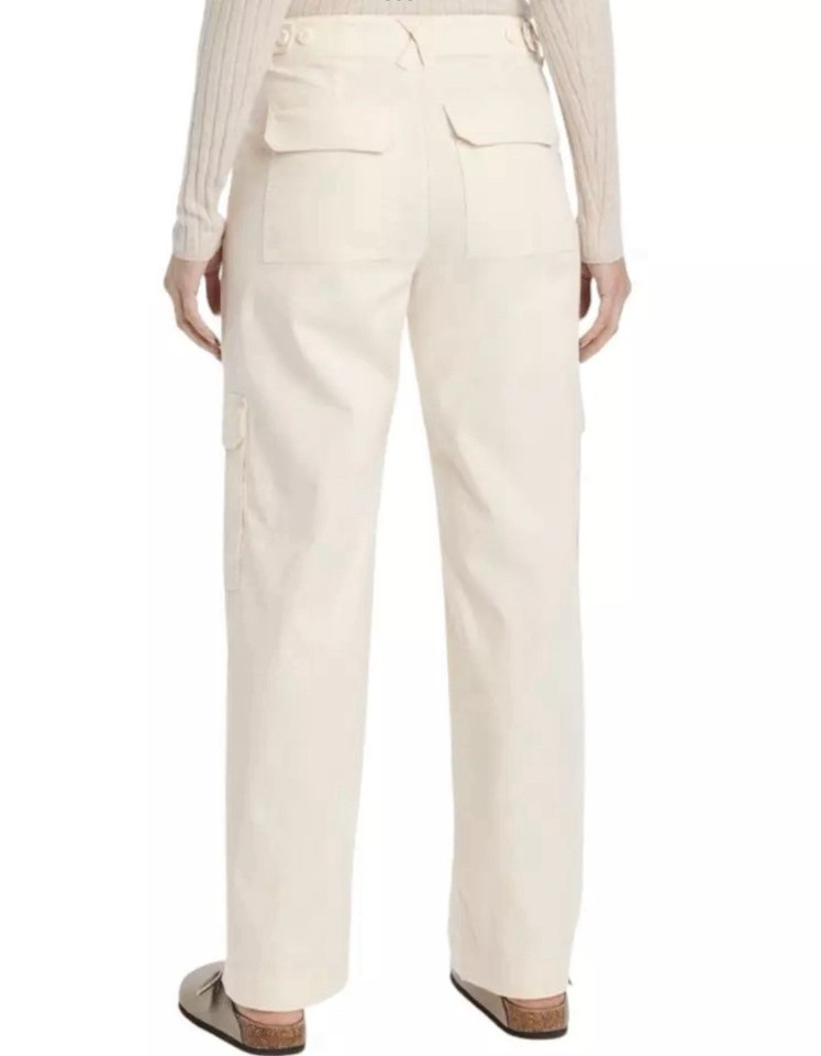 WOMEN’S MID-RISE UTILITY CARGO PANTS - UNIVERSAL THREAD CREAM 16 - FREE ...