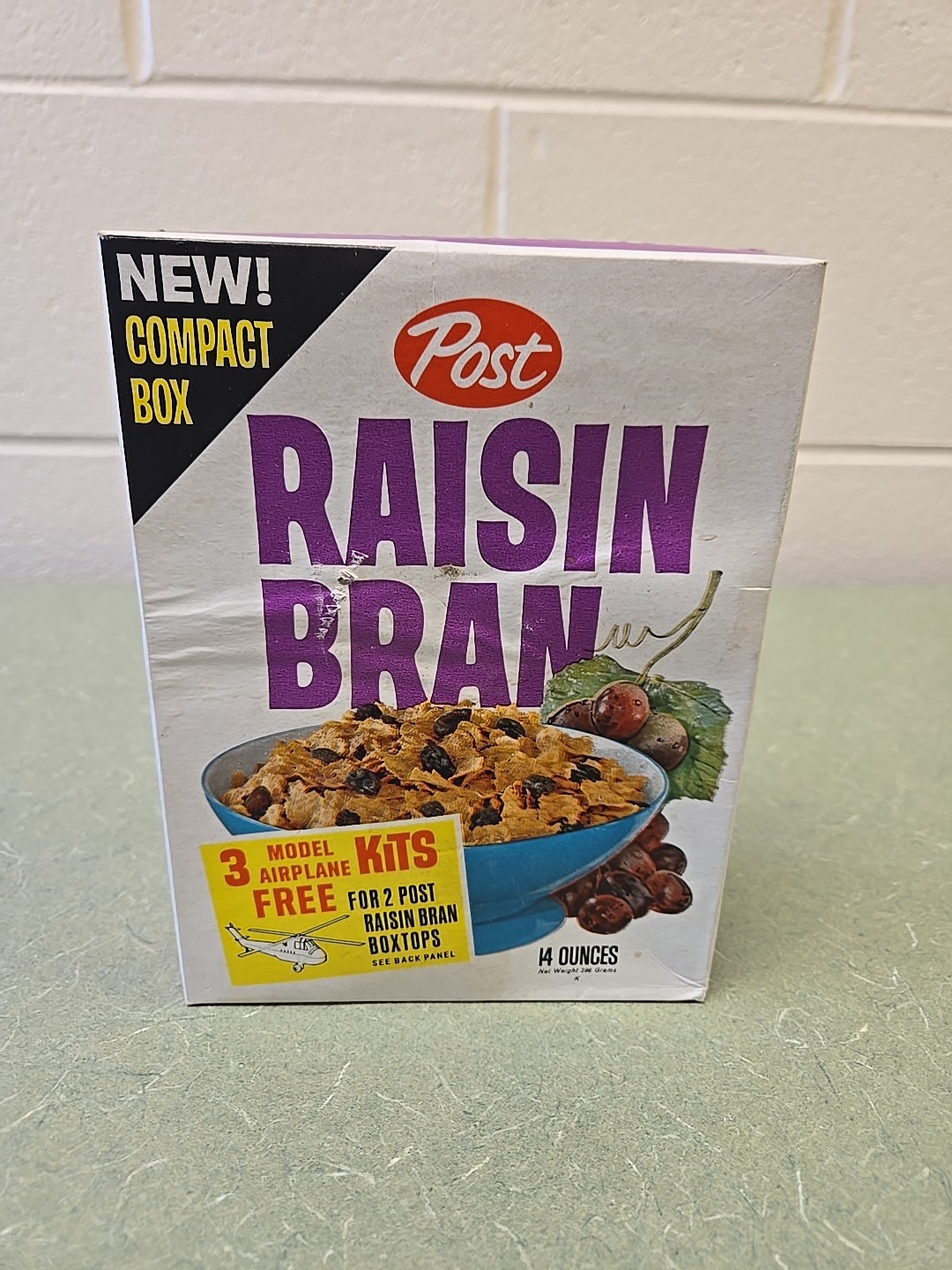 Vintage Post Raisin Bran Cereal Box 14oz., Model Airplane | eBay