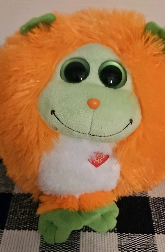 Ty Monstaz Chester Orange Green Plush Monster 9” Stuffie Toy Luv Me | eBay