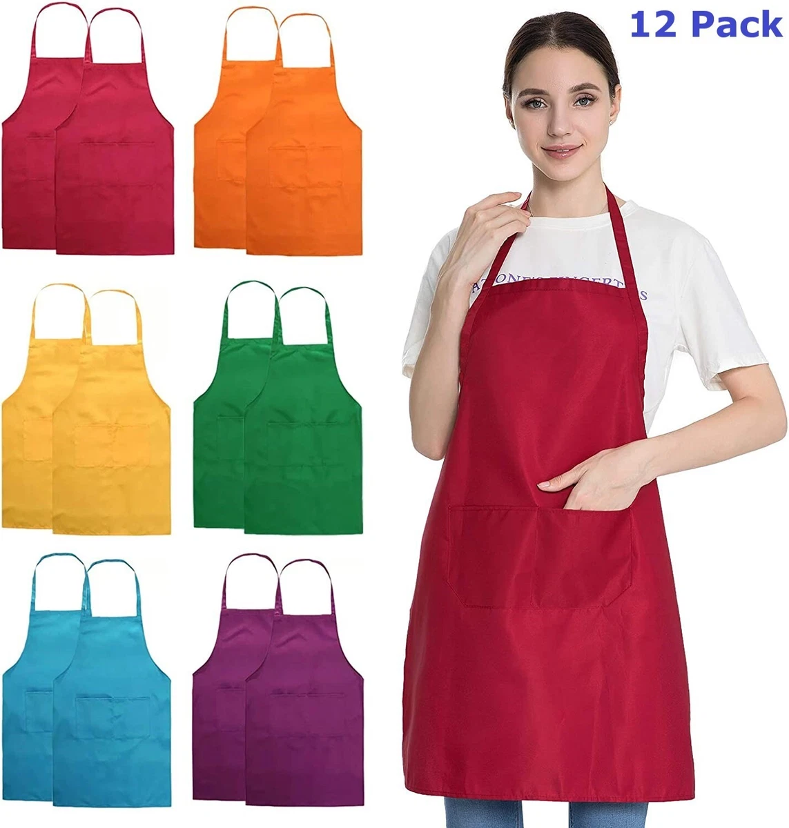 Plain Apron With Pockets