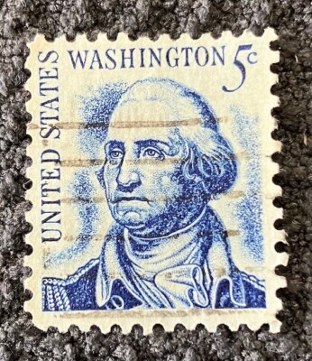 George Washington 5-Cent Stamp "Blue" "As shown" | eBay