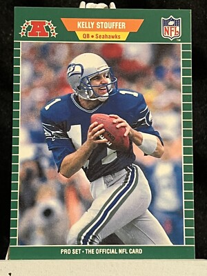1989 Pro Set Kelly Stouffer Rookie Seattle Seahawks #403 Football NFL ...