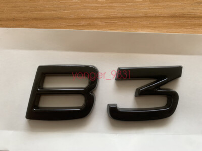 Glossy Black B3 Number Letters Rear Trunk Emblem Badge For XC S C | eBay