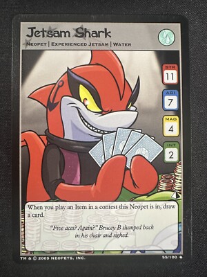 Neopets Jetsam Shark 55/100 Lost Desert Neopet Uncommon | eBay