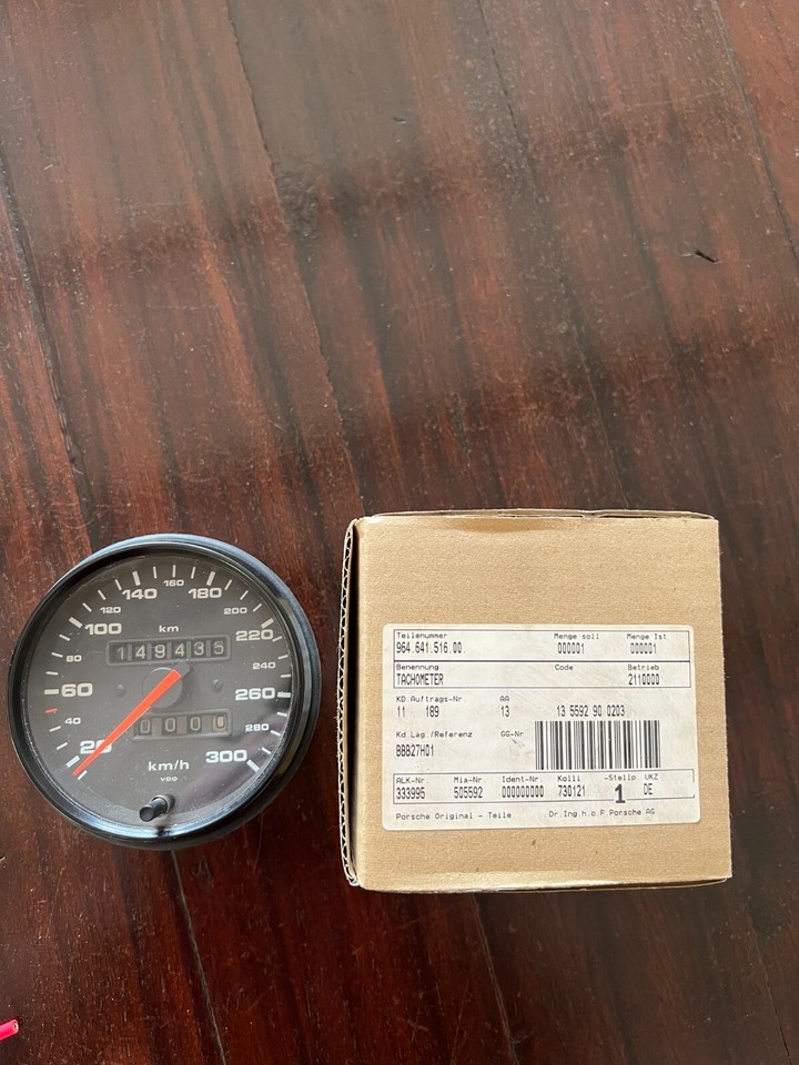 Porsche 911 964 993 Manual Speedo Speedometer 96464151600 | eBay