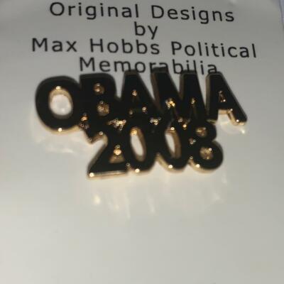 2008 BARACK OBAMA GOLD LAPEL PIN | eBay