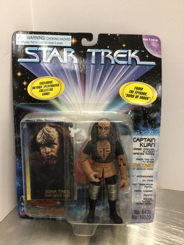 Vintage 1997 STAR TREK Captain KURN DEEP SPACE NINE Toy Action Figure ...