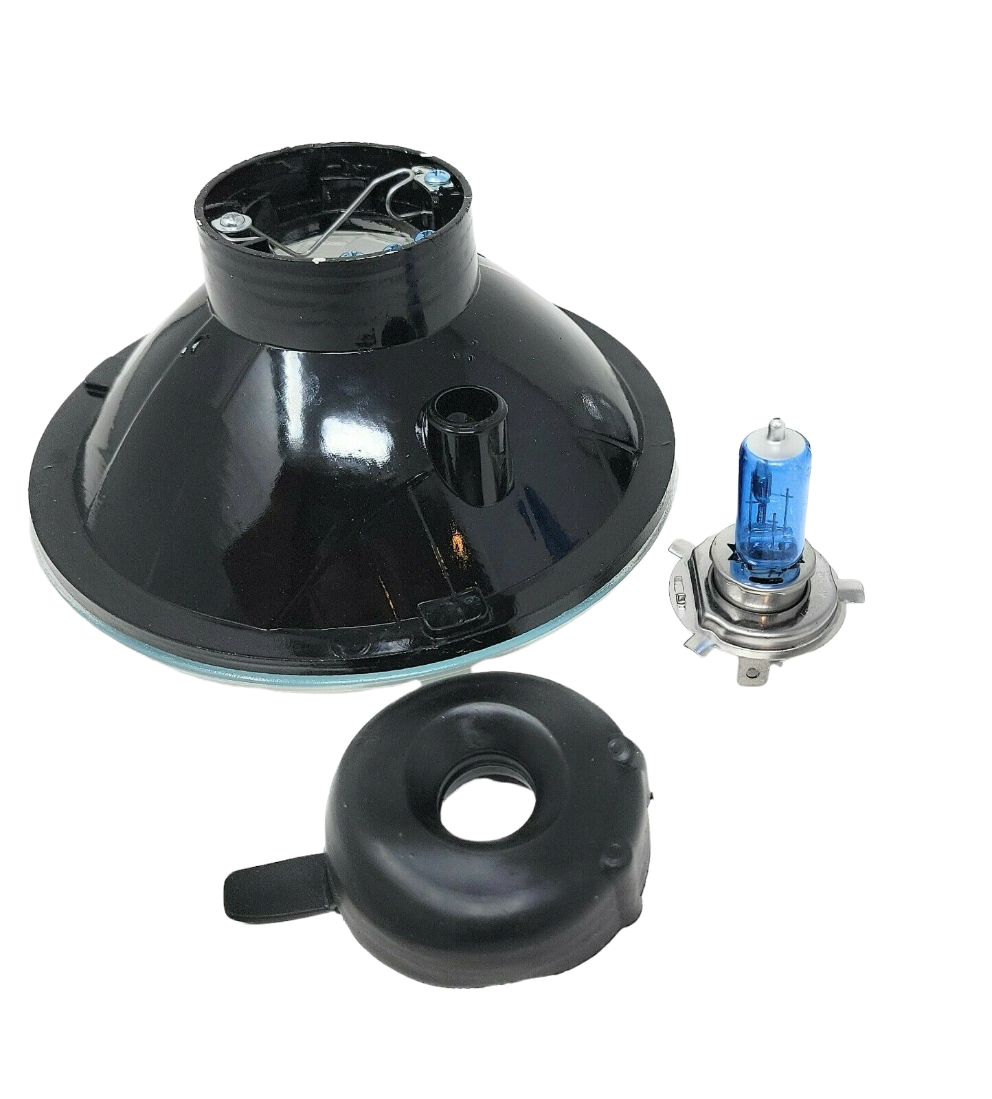 H6024 7 Inch Round Sealed Beam Headlight - Clear Glass Diamond Cut ...