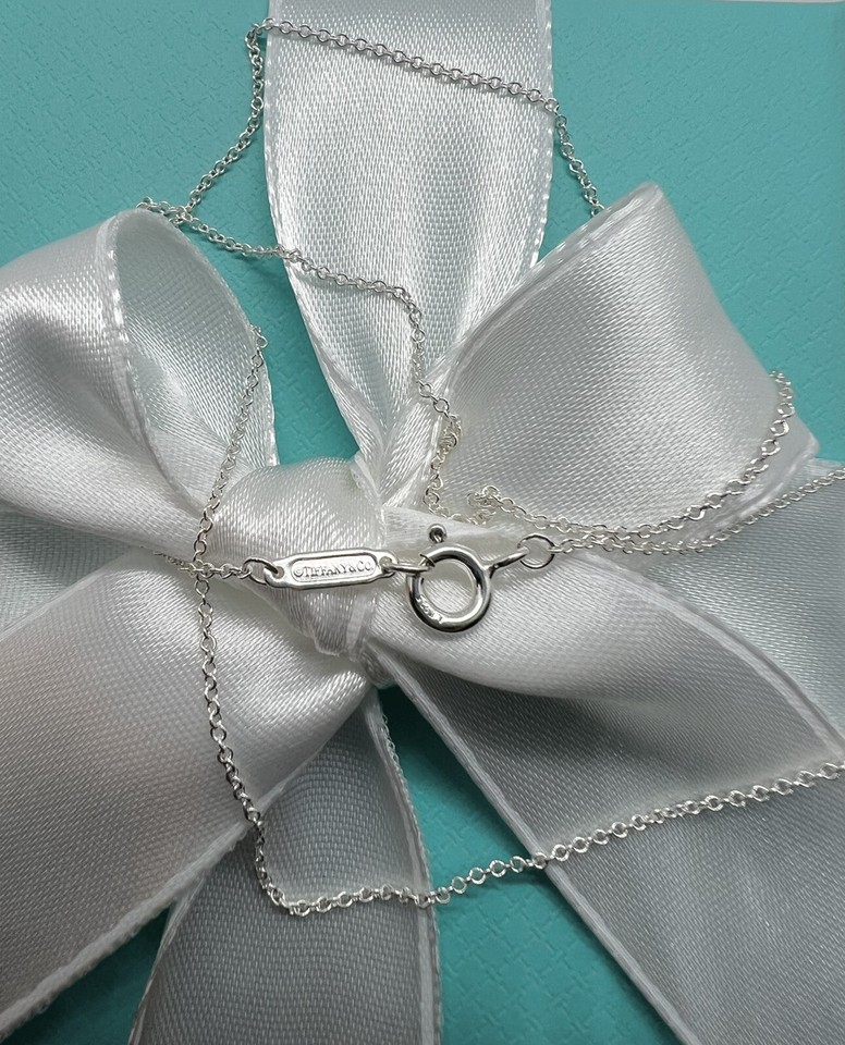 TIFFANY & CO STERLING SILVER CHAIN 18" #tiffanychains #tco #tiffany&co ...