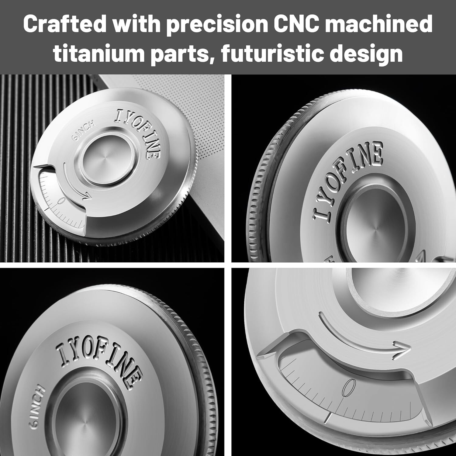 Fidget Spinners Measure Tape 6" Circle Pop Adults Titanium Curve Stress ...