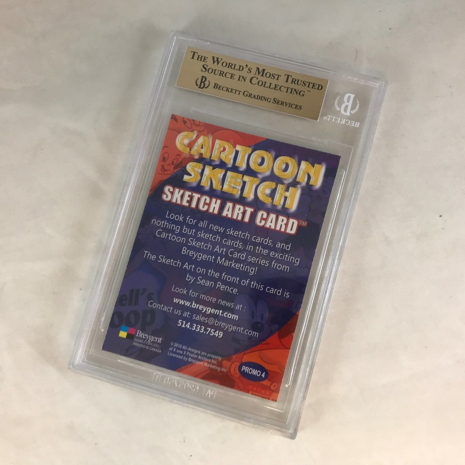 PROMO CARD GRADED by BECKETT: CARTOON SKETCH CARD SERIES #4 SEAN PENCE ...