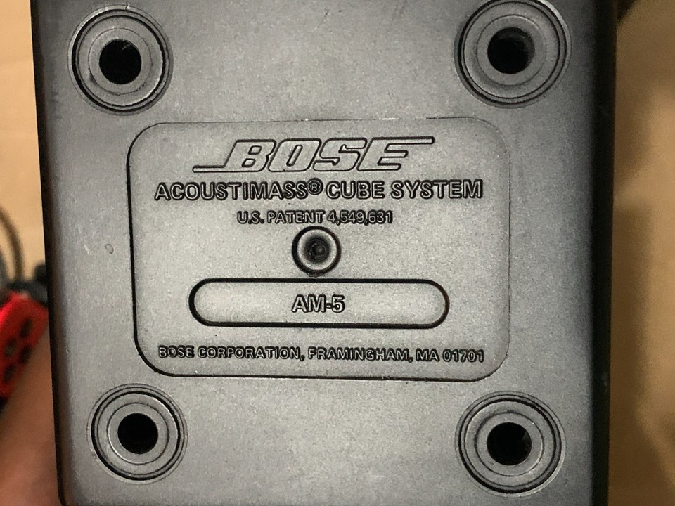 Bose AM-5 Acoustimass Double Cube System Direct Reflect Speakers Pair ...