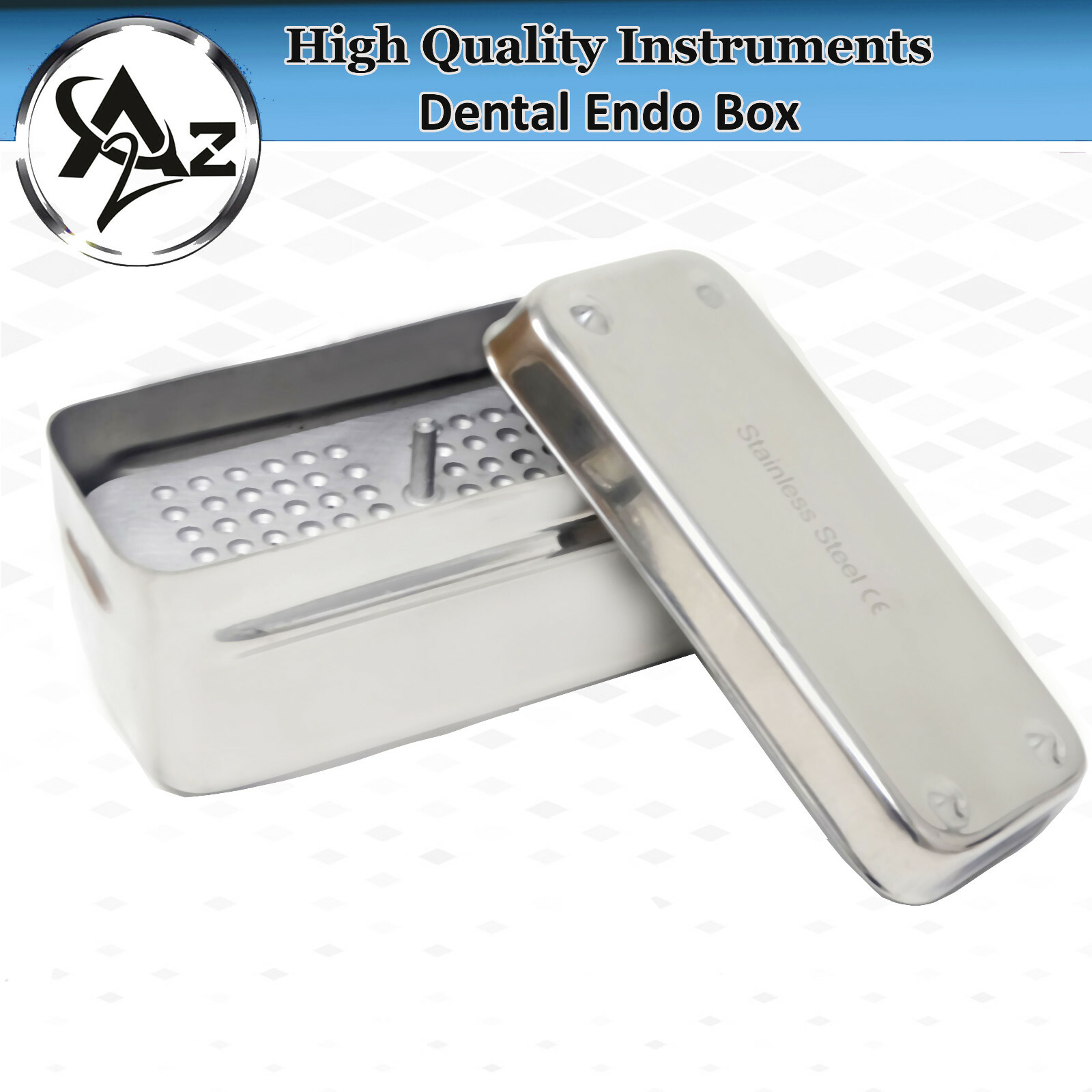 Dental Endo Box Bur Block Holder Endodontic Files Holder Sterilization ...